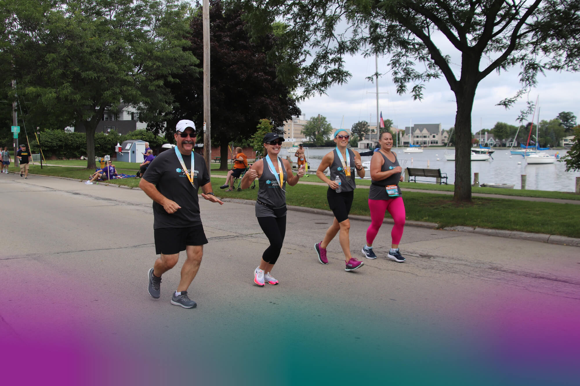 Fox Cities Marathon | Four Runners in Gray Running the Fox Cities ...